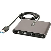 StarTech.com 3-Port DisplayPort 1.4 Splitter, DisplayPort to 3X DP ...