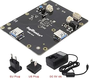 Amazon.com: Geekworm Official DC 5V 4A Power Adapter(Supply) w/EU/US ...