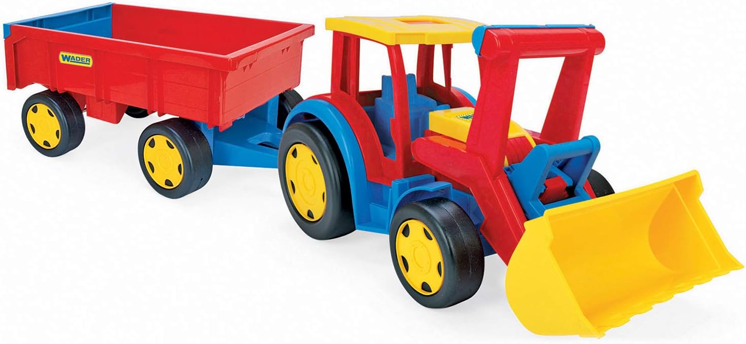 Wader Gigant Tractor with Shovel and Trailer – BigaMart