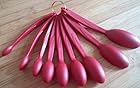 Amazon.com: Cuisipro Red Measuring Spoon, Set of 9: Home & Kitchen