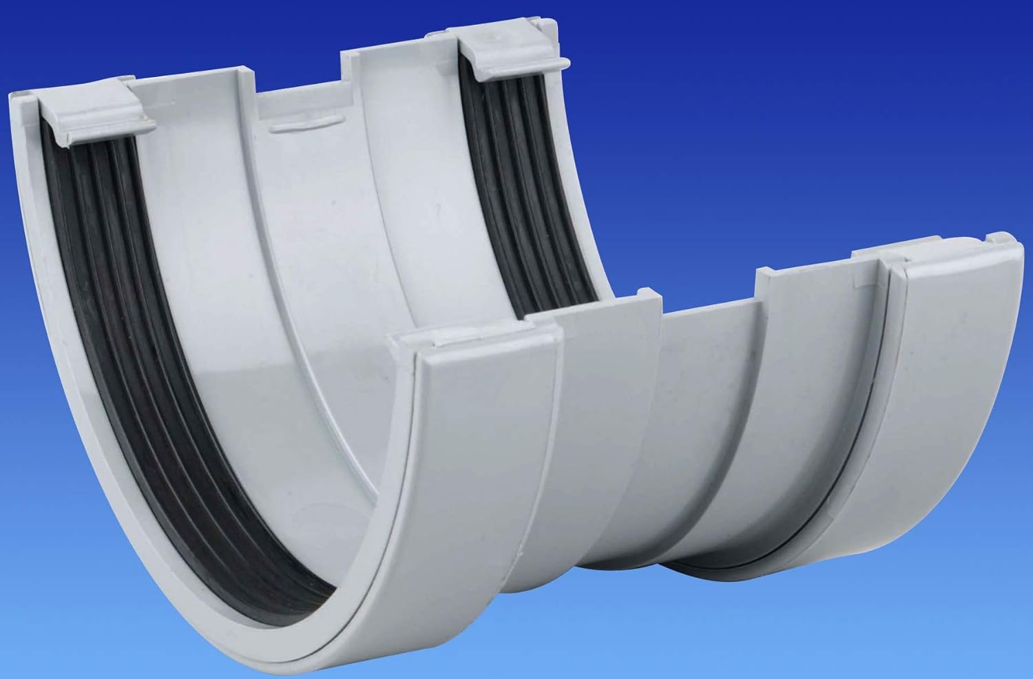 OSMA Roofline Commercial 150mm Half Round Gutter Union Grey 6T609G ...