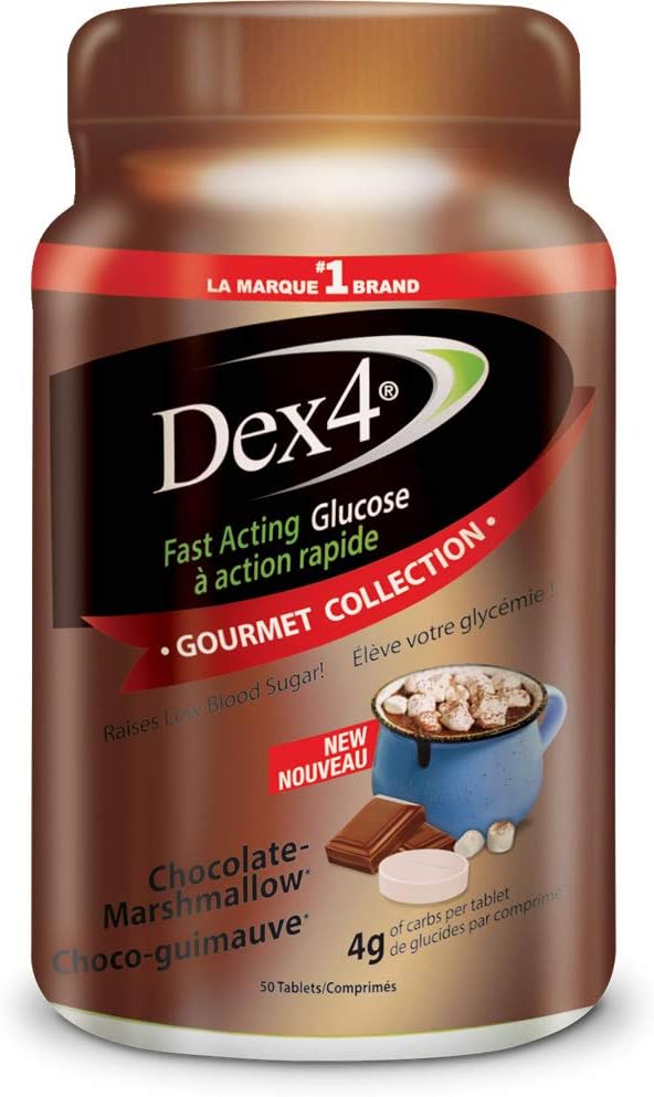 Dex4 Glucose Tablets, Chocolate Marshmallow 50 Count Bottle: Amazon.ca ...