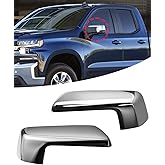 Amazon.com: Chrome Mirror Cap Cover Trim Replace for 2019 2020 2021 ...