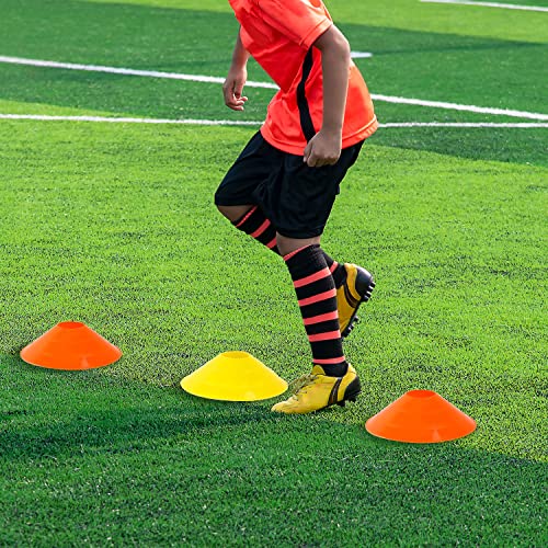 Ohuhu Agility Ladder Speed Training Set: 12 Rung 20ft Soccer Training Equipment with 12 Cones, 4 ...