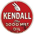 Amazon.com: Reproduction Vintage Gasoline/Motor Oil Signs, 12" Diam ...