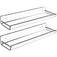Amazon.com: AMT 2 Pack Acrylic Floating Shelves, 15" L x 3.25" W, Clear ...