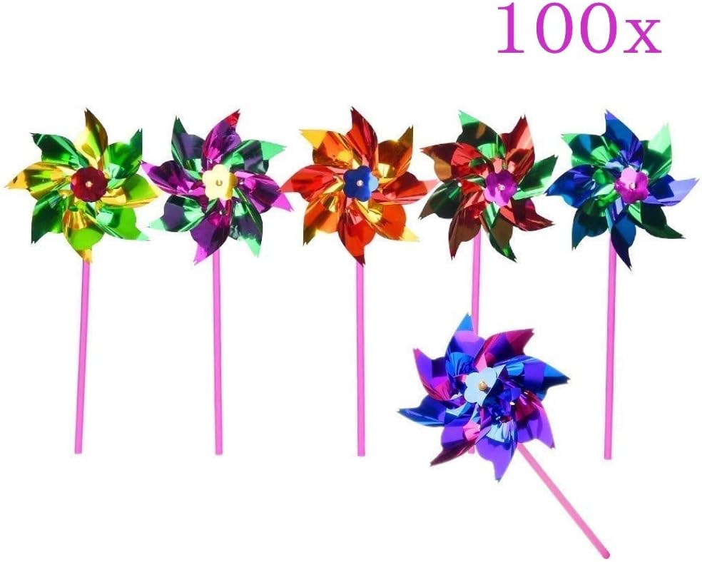 JZK 100x Kinderwindmühle Windmühle Windrad Spielzeug für Kinder Garten ...