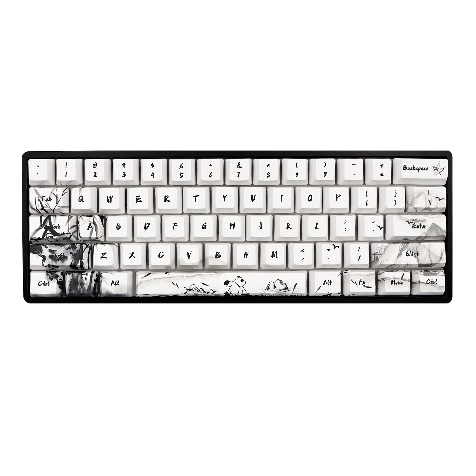 Mua JSJT Keycaps Full 71 Keys Ink Panda Keycap Set OEM Profile Keycaps ...
