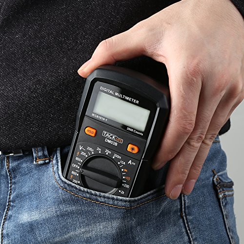 TACKLIFE Multimeter, DM03B Electrical Tester 2000 Counts Manual-Ranging ...