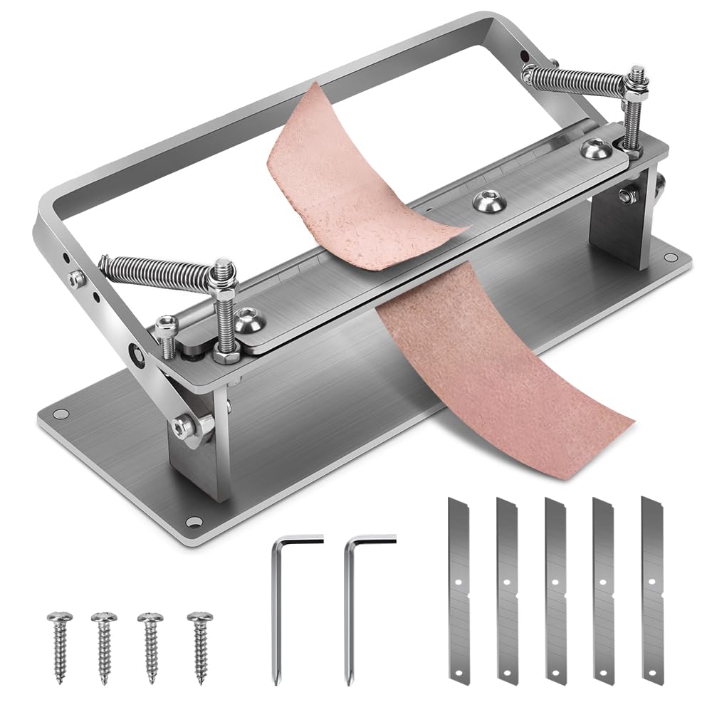Leather Skiver Splitter, Stainless Steel Manual Leather Skiving Machine ...