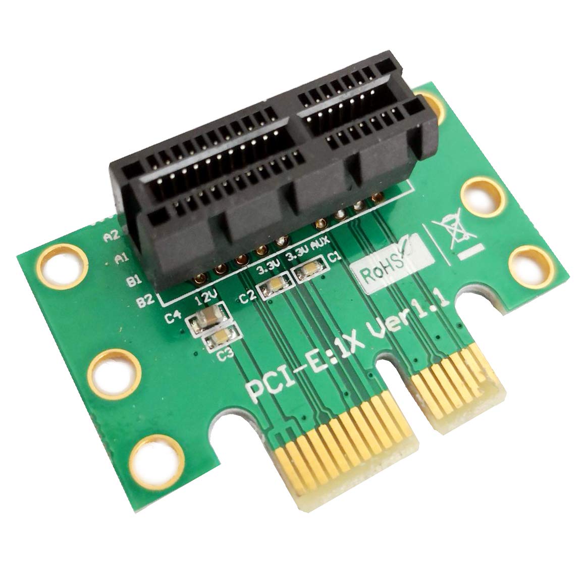 Amazon.com: 3 Units - PCI Express (PCI-E) 1X Adapter Riser Card 90 ...