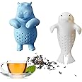 Amazon.com: 2 pcs silicone Tea Infuser,loose tea strainer,Cute tea ...