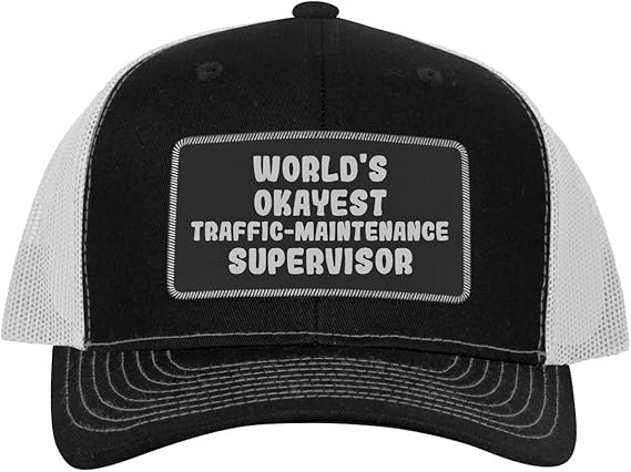 Amazon.com: World's Okayest Traffic-Maintenance Supervisor - Leather ...