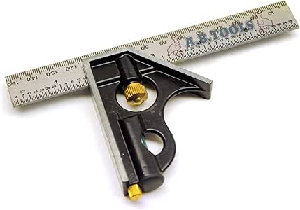 Engineers Square 6" 150mm Adjustable Combination Set Square + Level ...