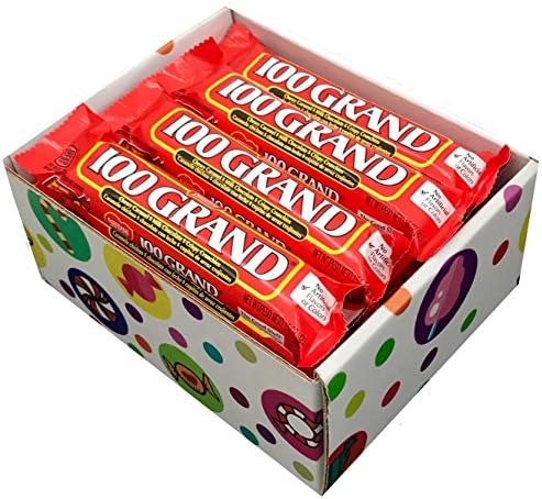 100 Grand Candy Bars, 1.5 oz Bars (Pack of 16) By CandyLab | Pricepulse