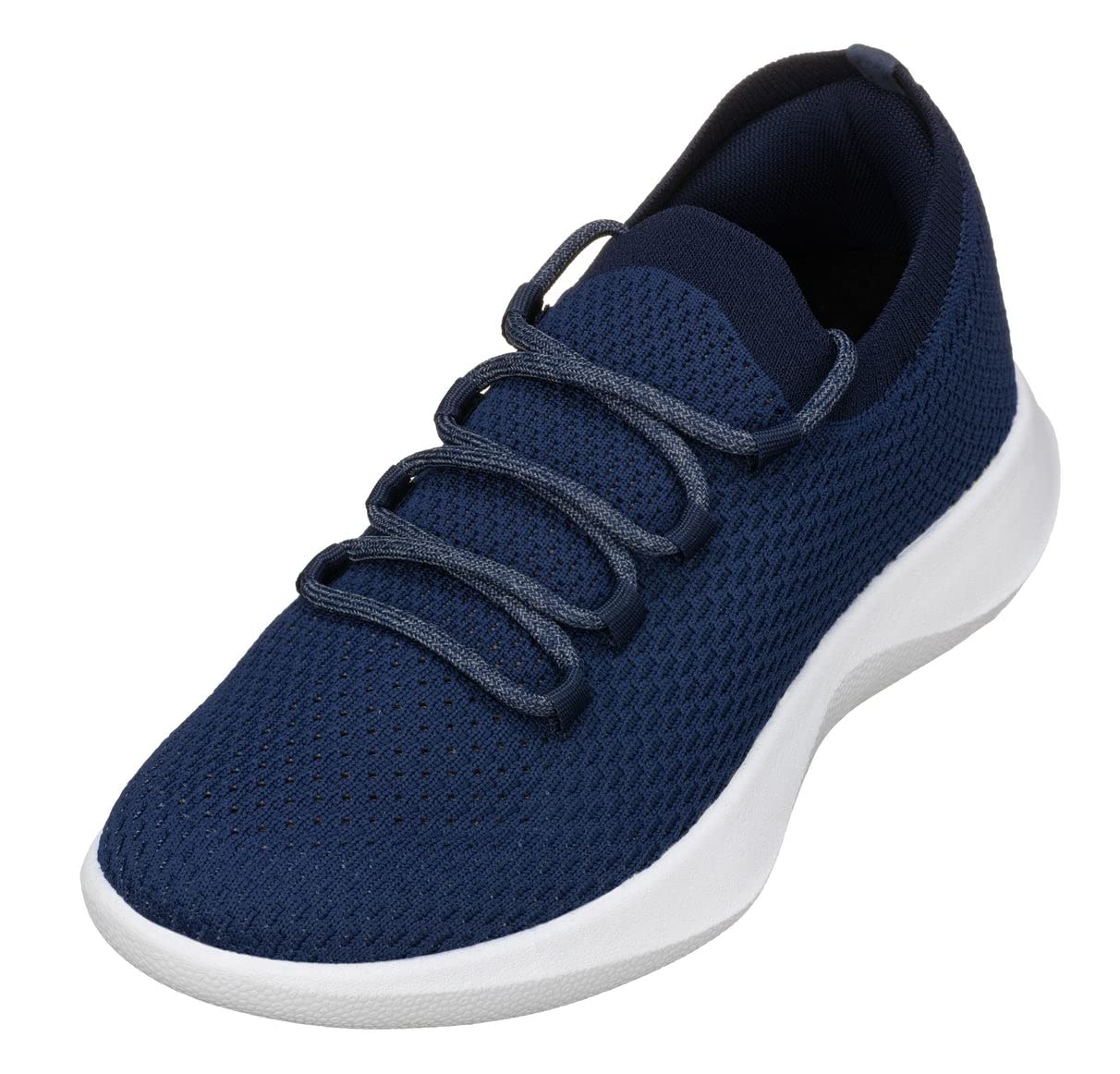 CALTO Men's Invisible Height Increasing Elevator Shoes - Blue/Grey ...