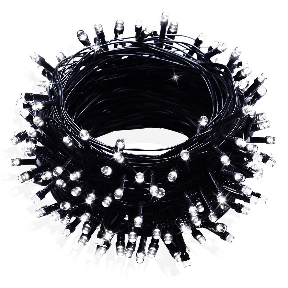 FULLBELL Gothic Decor Black String Lights 33ft 100 LED Memory ...