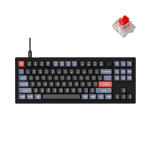 Keychron V3 Wired Custom Mechanical Keyboard Knob Version, TKL QMK/VIA ...