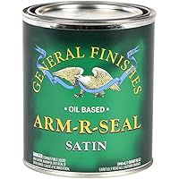 General Finishes Arm-R-Seal Oil Based Topcoat, 1 Quart, Satin ...