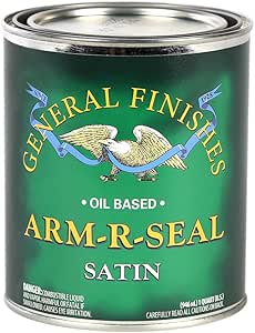 General Finishes Arm-R-Seal Oil Based Topcoat, 1 Quart, Satin ...