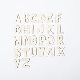 Amazon.com: 248 Pieces Wooden Letters 1.3 Inch Crafts DIY Wooden ...