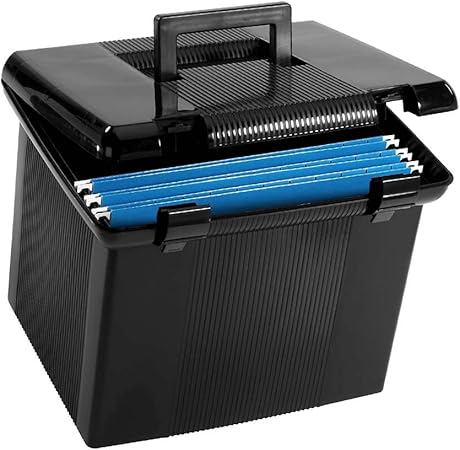 Amazon.com: Plastic, Portable File Box, 11 inch H x 14 inch W x 11-1/8 ...