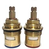 Bristan OMEGA Bathroom Basin Taps in Chrome & Gold with Ceramic Disc ...