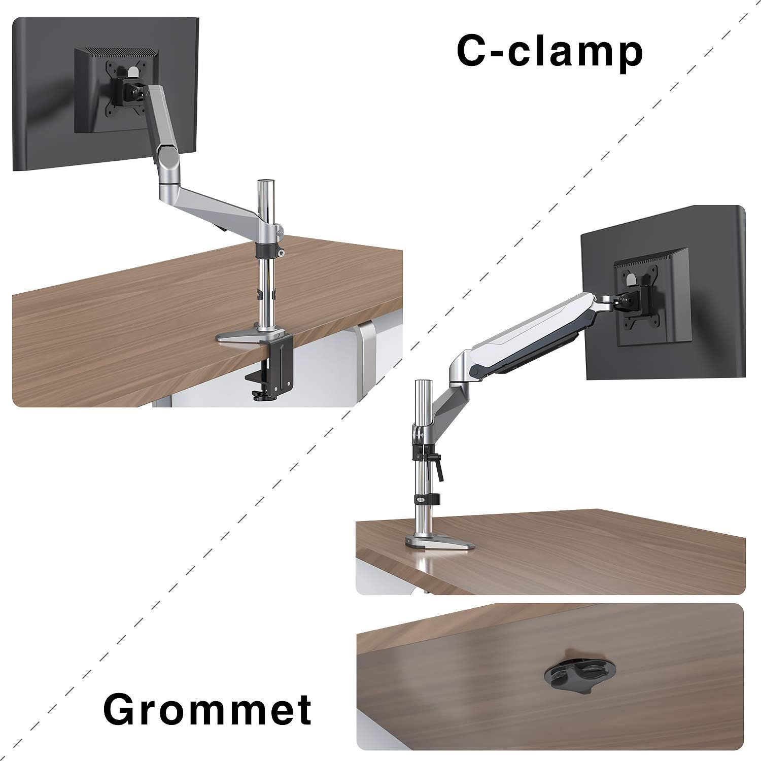 Eono by Amazon – Full-Motion Desk Monitor Mount for 15″–27″ Screens ...
