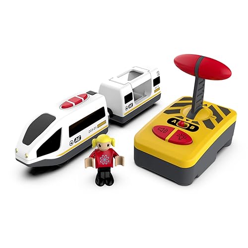 Electric Remote Control Train Toy for Wooden Train Tracks,Battery ...