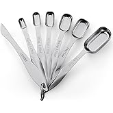 Amazon.com: Measuring Spoons Set Stainless Steel Long Handle Measuring ...
