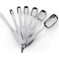 Zulay Heavy Duty Stainless Steel Measuring Spoons with Easy to Read ...