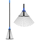 Amazon.com : Flexrake CLA100 rakes, Natural : Metal Leaf Rake : Patio ...