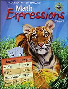 Math Expressions, Grade 2 Student Activity Book Consumable: Houghton Mifflin Harcourt Math ...