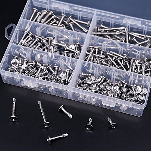 Self Drilling Screws Assortment 410 Stainless Steel #8 Self Drilling ...