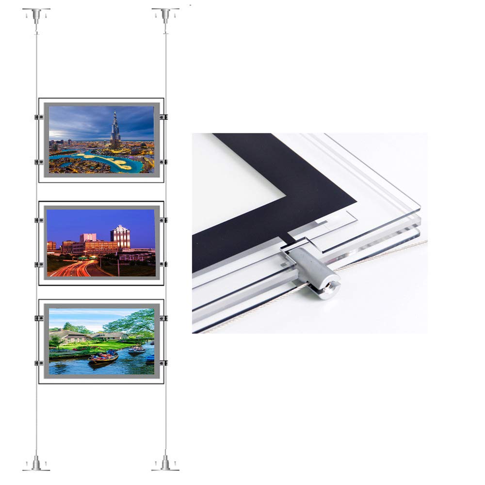 Buy HKSign A4 Landscape Wall Arts Led Backlit Frame Real Estate Window ...
