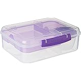 Sistema Small Split to Go Divided Snack Container, 1.5 Cup : Amazon.ca ...
