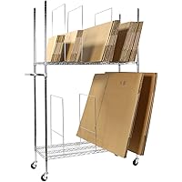 Amazon.com: Apollo Hardware Commercial Grade Chrome 2-Tier Wire Carton ...