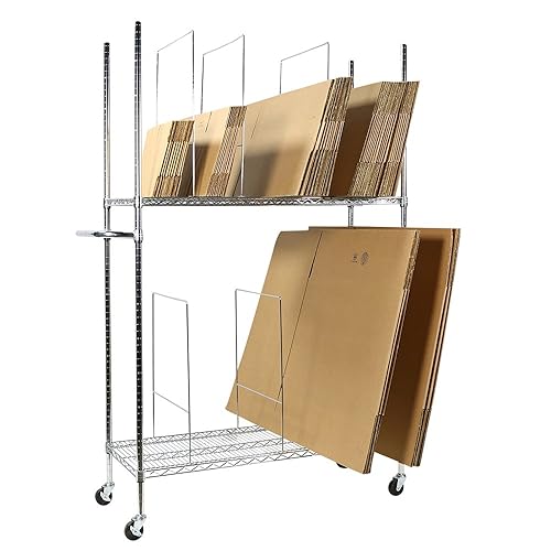 Apollo Hardware Commercial Grade Chrome 2-Tier Wire Carton Storage ...