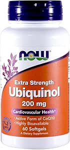 Amazon.com: Ubiquinol 200 mg Extra Strength 60 Softgels (Pack of 2 ...