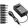Amazon.com: Kado AC/DC Power Adapter 12V-2A 1.5A 1.25A 1A AC/DC Power Cord 5.5x2.1mm with 8 Tips ...