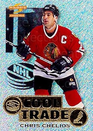 Amazon.com: (CI) Chris Chelios Hockey Card 1995-96 NHL Cool Trade ...