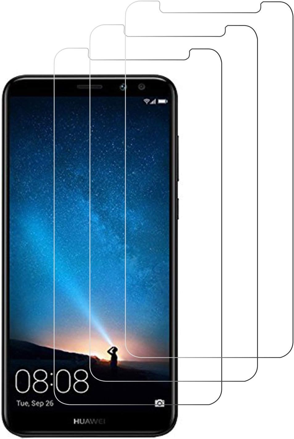 Loyiigo 3 Unidades Protector Pantalla Huawei Mate 10 Lite, 9H Dureza: Amazon.es: Electrónica