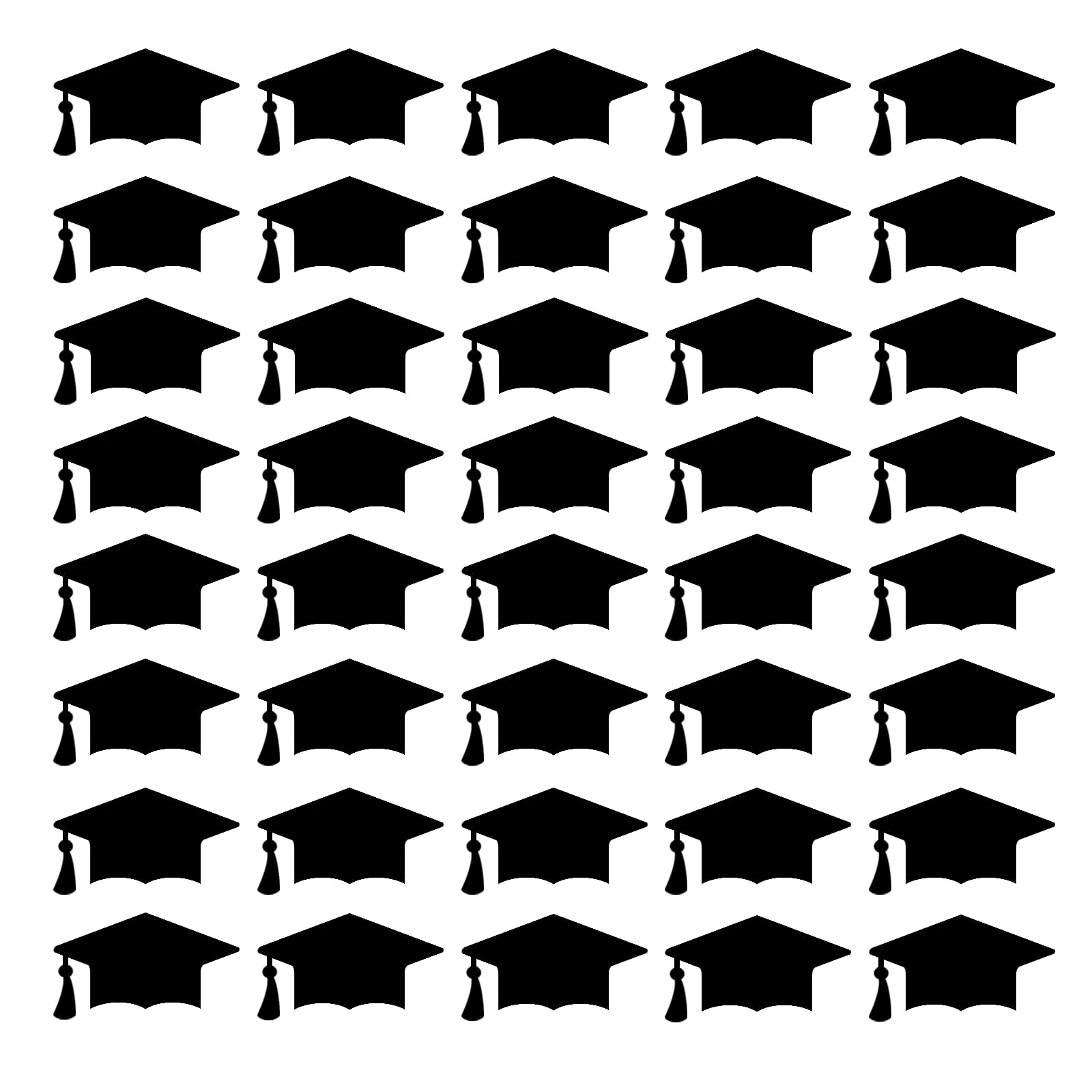 120PCS Graduation Cap Label Stickers Self-Adhesive Grad Hat Stickers ...