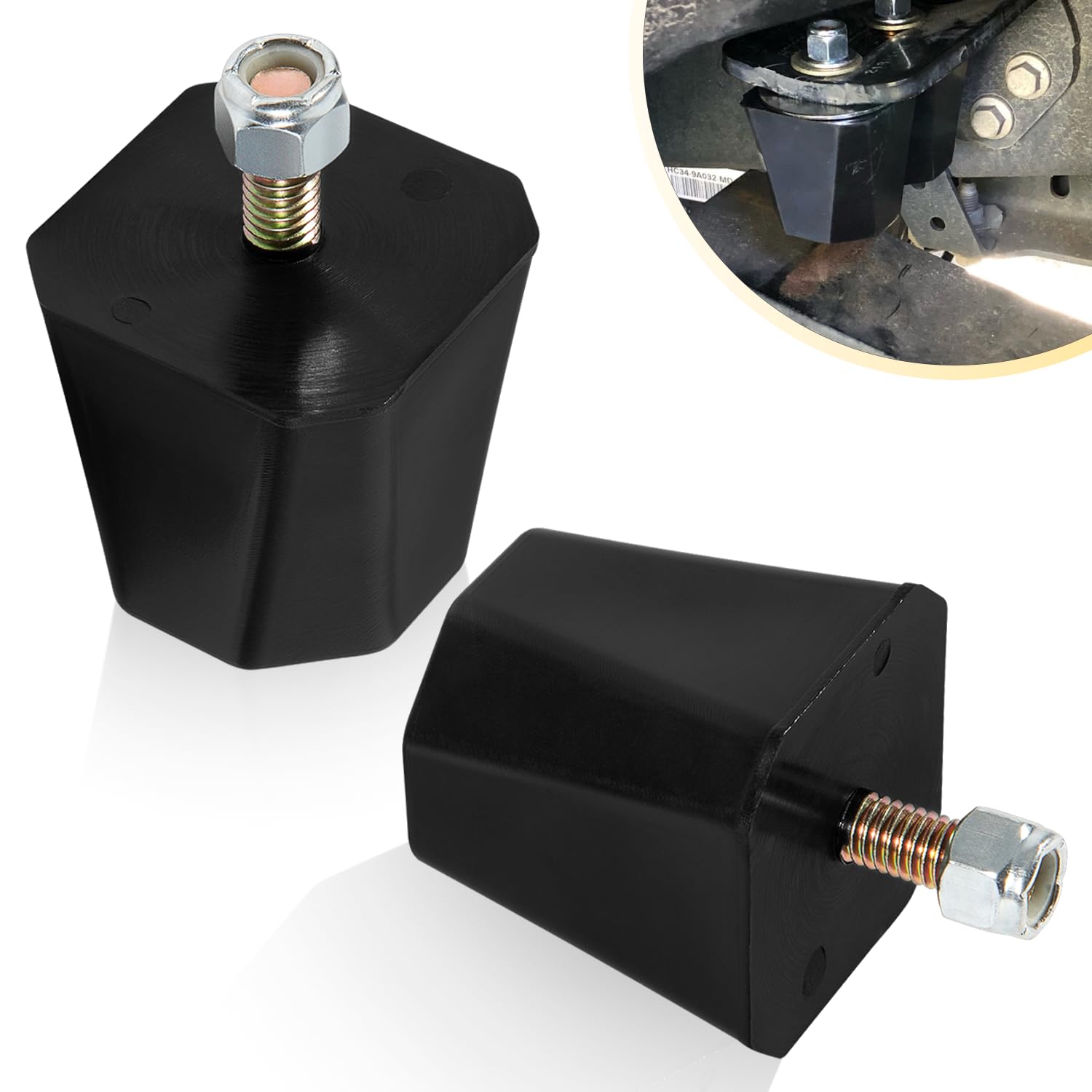 Upgrade Version 9.9136G Universal Bump Stop Set 2” Tall Suspensions ...