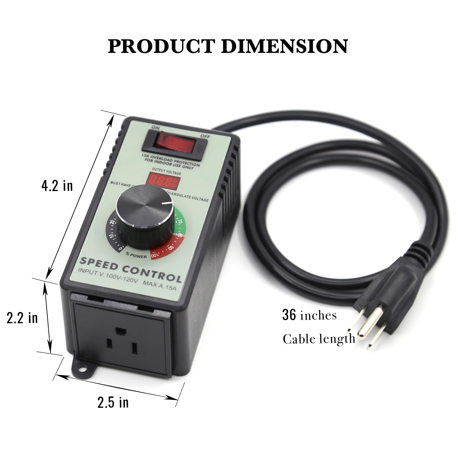 Mua AC Motor Variable Speed Controller 120V 15A 4000W with Overload ...