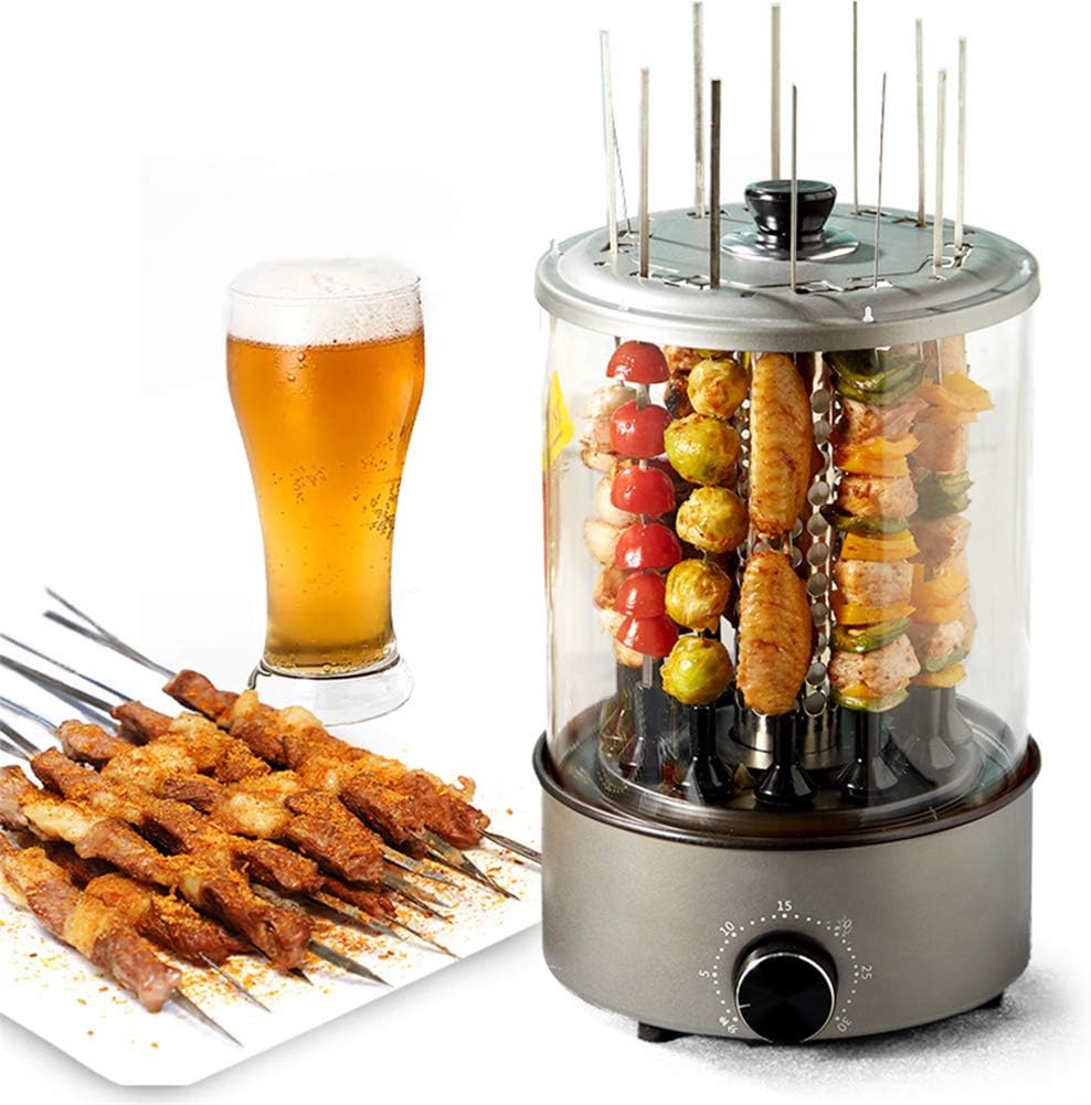 Review ShiLei 12-String Electric Grill with Fixed Vertical Grill, 360 ...