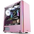 Amazon.com: HDYD Pink Computer Cases, Mid-Tower PC Gaming Computer Case ...