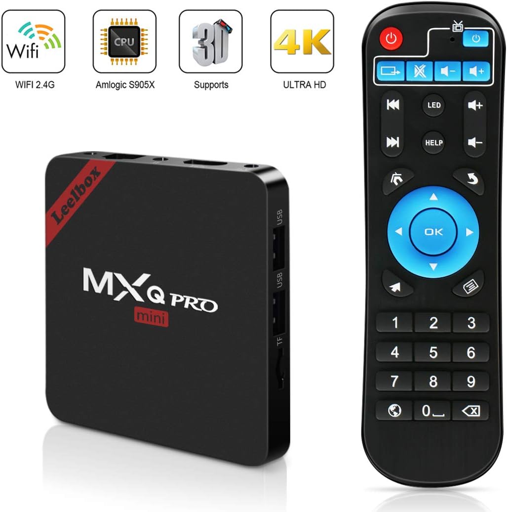 MXQ Pro Mini Android TV Box, Quad-Core Smart TV Box, 4K*2K UHD H.265 ...