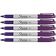 Amazon.com: Sharpie Purple Markers, Fine Point Tip, Permanent Markers ...