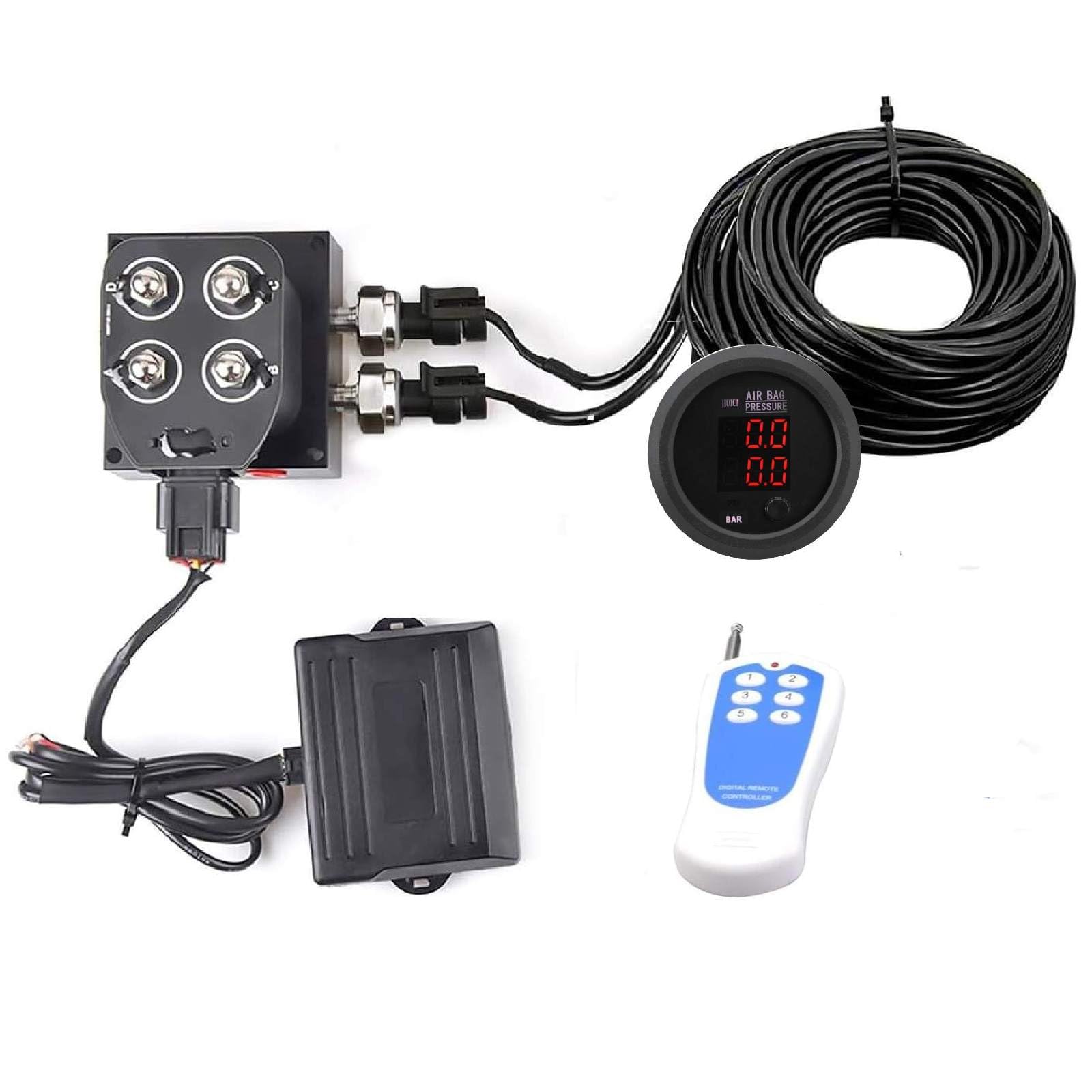 ZHSYMX 12v Solenoid Valve Air ride Suspension manifold valve with ...